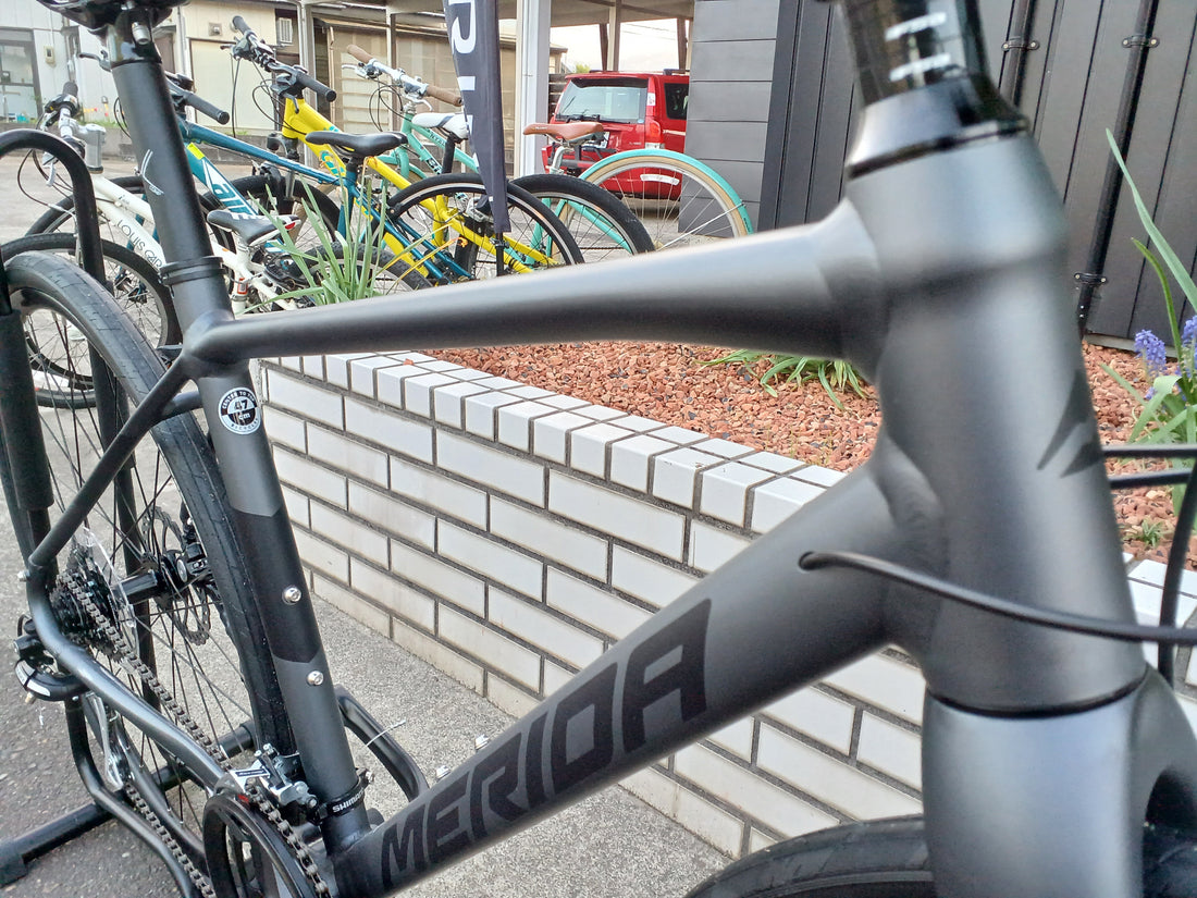 MERIDA (メリダ) GRAN SPEED 80-MD SILK DARK SILVER(BLACK) ES89 フラットバーロード – GHOST-CYCLE